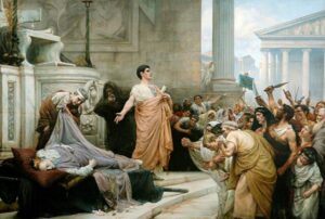 April 14, 43 BC: Marc Antony Pays The Cost For Caesar's Assassination ...